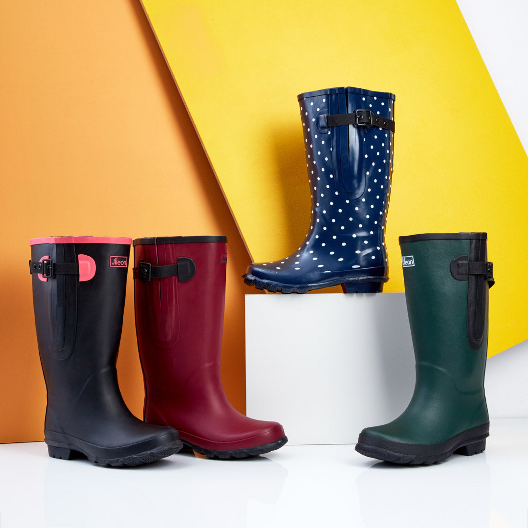 Wide Calf Welly Specialists. Wide in Foot & Ankle – Jileon Wellies