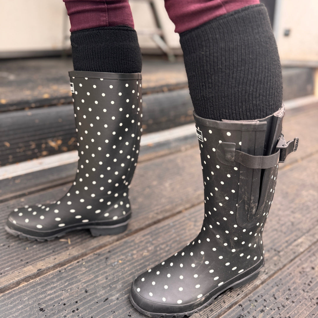 Premium Thermal Heat Boot Socks - Stretch to Fit 53cm Calf – Jileon Wellies