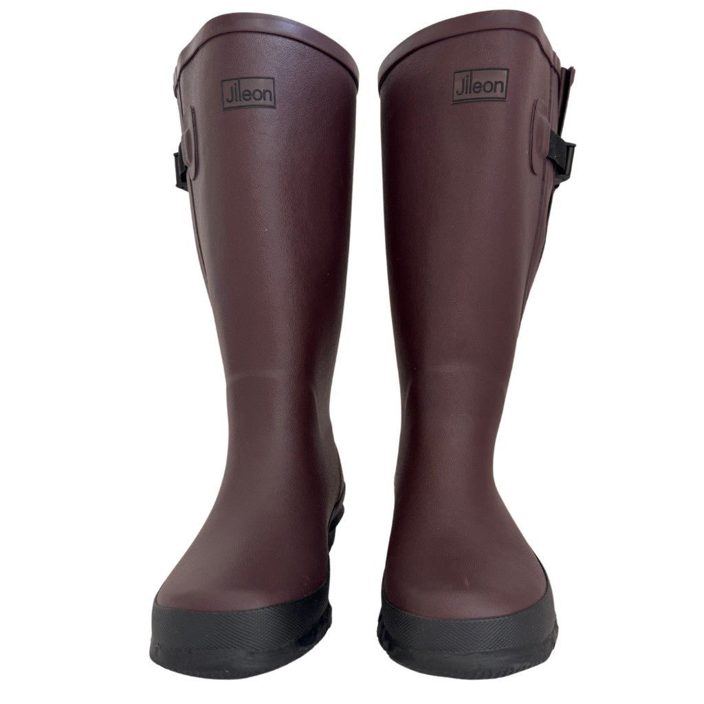 Extra Wide Calf Brown Wellies with Rear Gusset - Wide Foot & Ankle - F ...