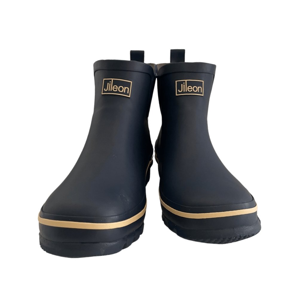 Ankle Wellies in Navy Blue - Wide in Foot – Jileon Wellies