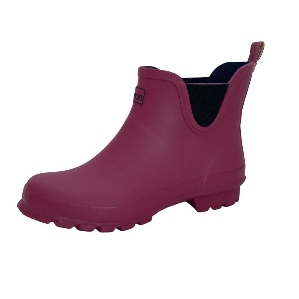 Ankle Wellies in Raspberry Red - Wide Foot – Jileon Wellies