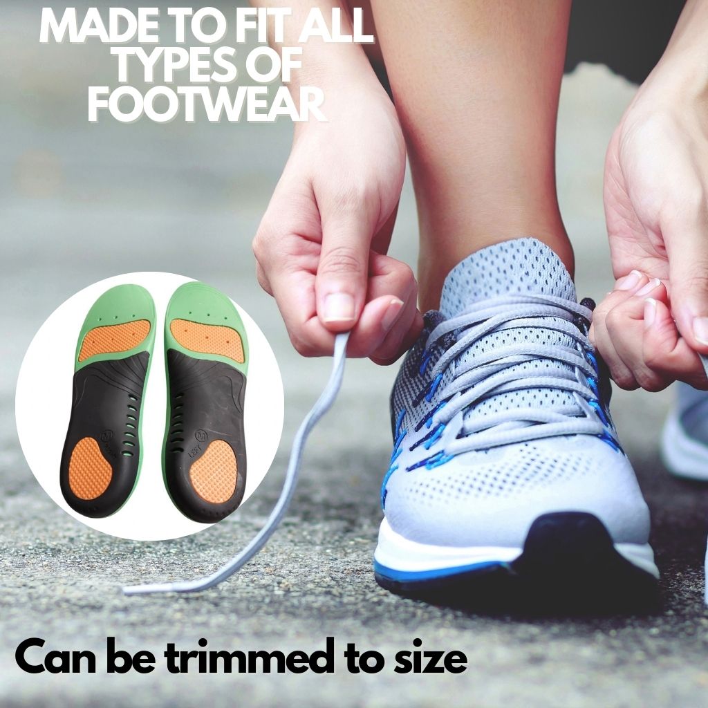 Padded Orthotic Insoles for Arch Support – Jileon Wellies